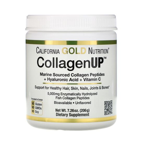 California Gold Nutrition, CollagenUP морской коллаген, гиалуроновая ...